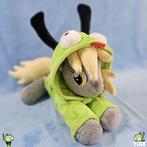 Derpy Hooves With Gir Hoodie Plush - Handmade Beanie Plush - Etsy
