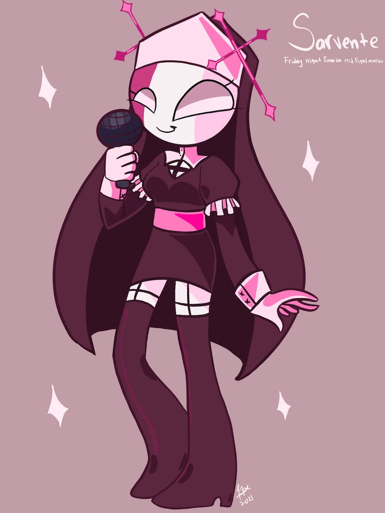 Sarvente FNF Plush Doll Custom Characters Commission | Etsy