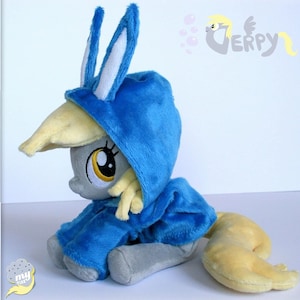 Derpy Bunny Hoodie - Handmade Beanie Plush - Etsy UK
