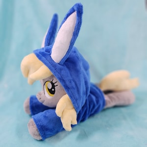 Derpy Bunny Hoodie - Handmade Beanie Plush - Etsy UK