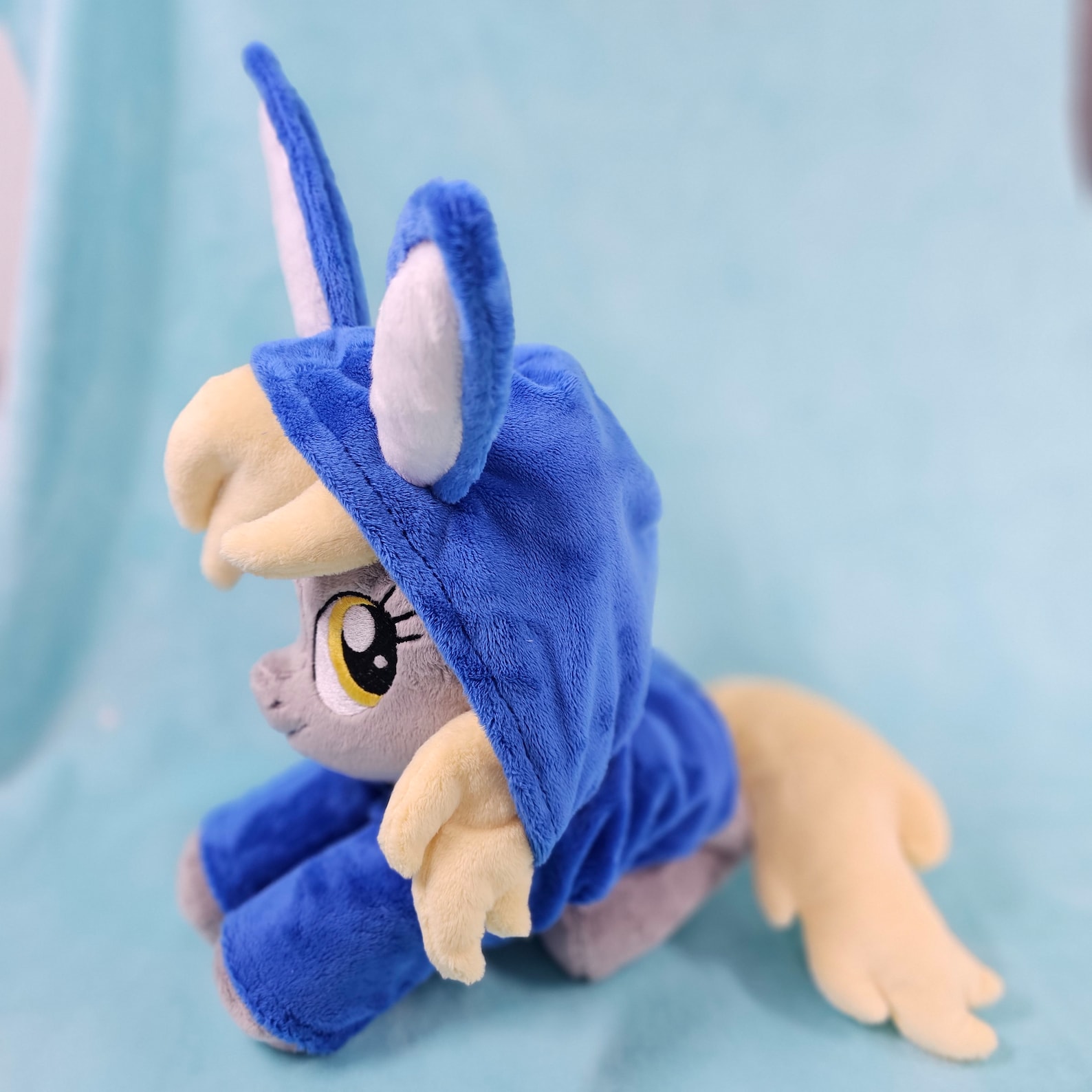 Derpy Bunny Hoodie - Handmade Beanie Plush - Etsy UK