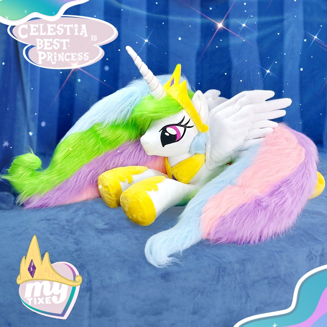 Princess Celestia With Open Wings 60 Cm Plush - My Little Pony Plush - Etsy