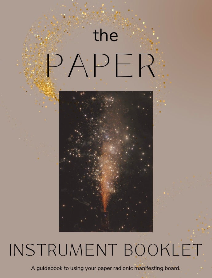 The Paper Radionic Instrument Booklet - Etsy