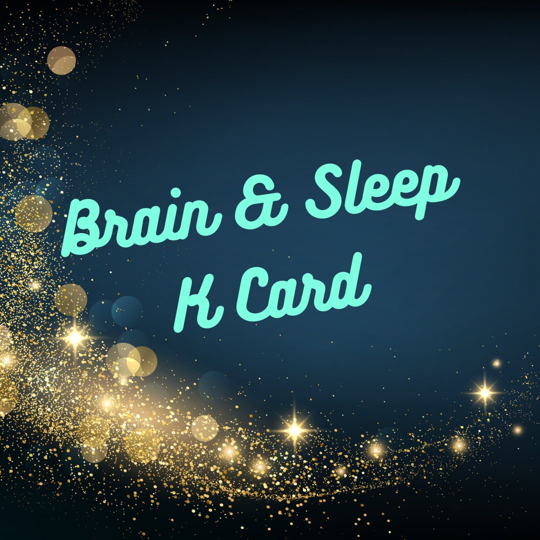 Digital - Brain & Sleep K Card - Etsy