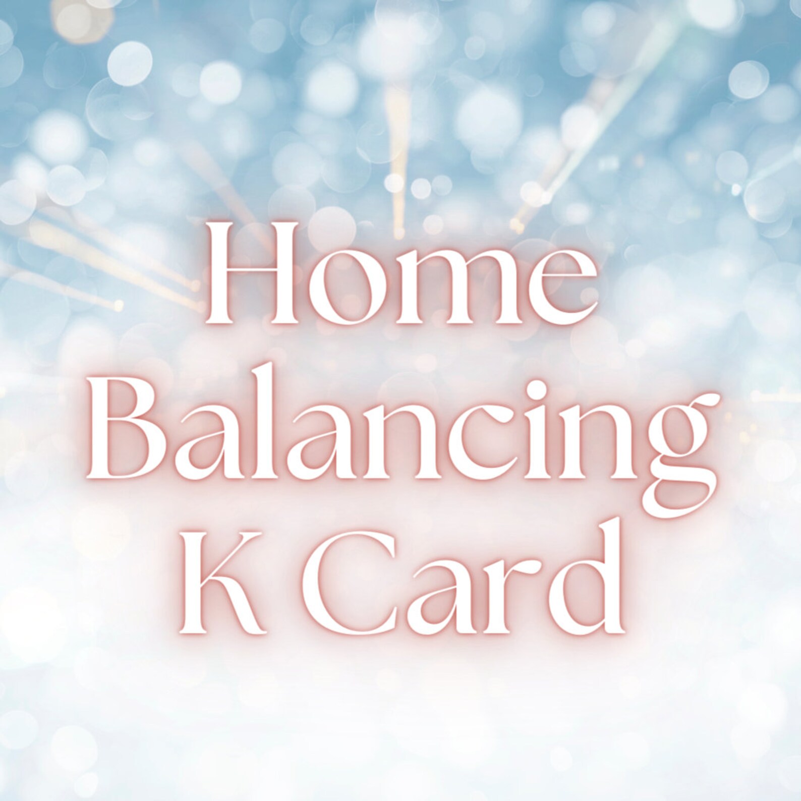 Digital Home Balancing K Card - Etsy