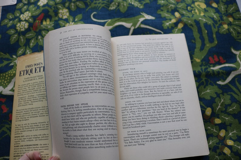 Emily Post's Etiquette Revised by Elizabeth Post 1969 - Etsy