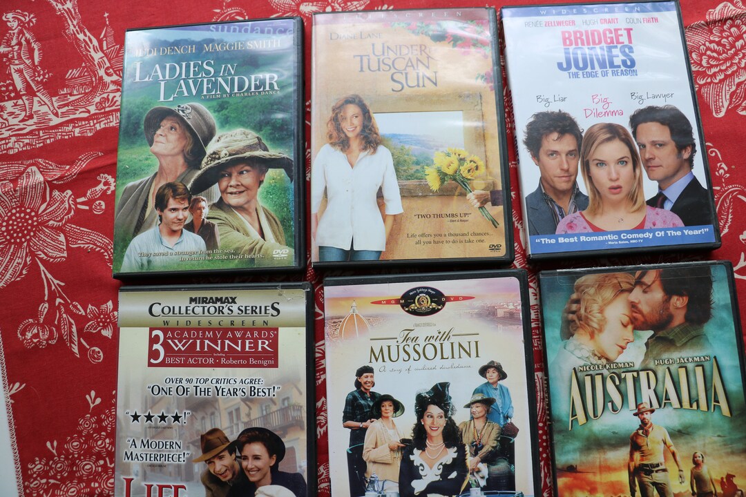 Six DVDS Bridget Jones Ladies in Lavender Under the Tuscan Sun ...
