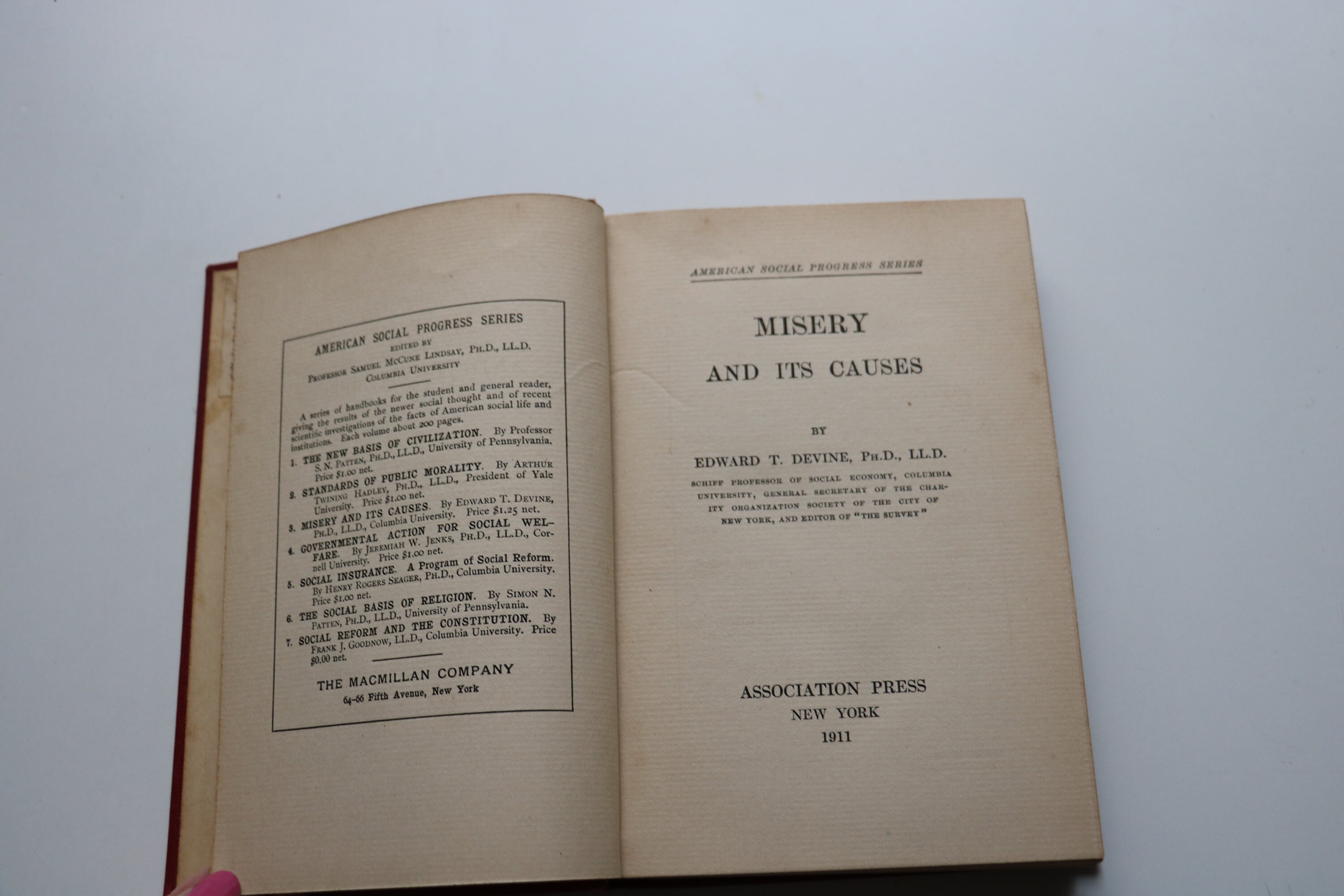 Misery and It's Causes Hardcover 1911 by Edward Devine - Etsy