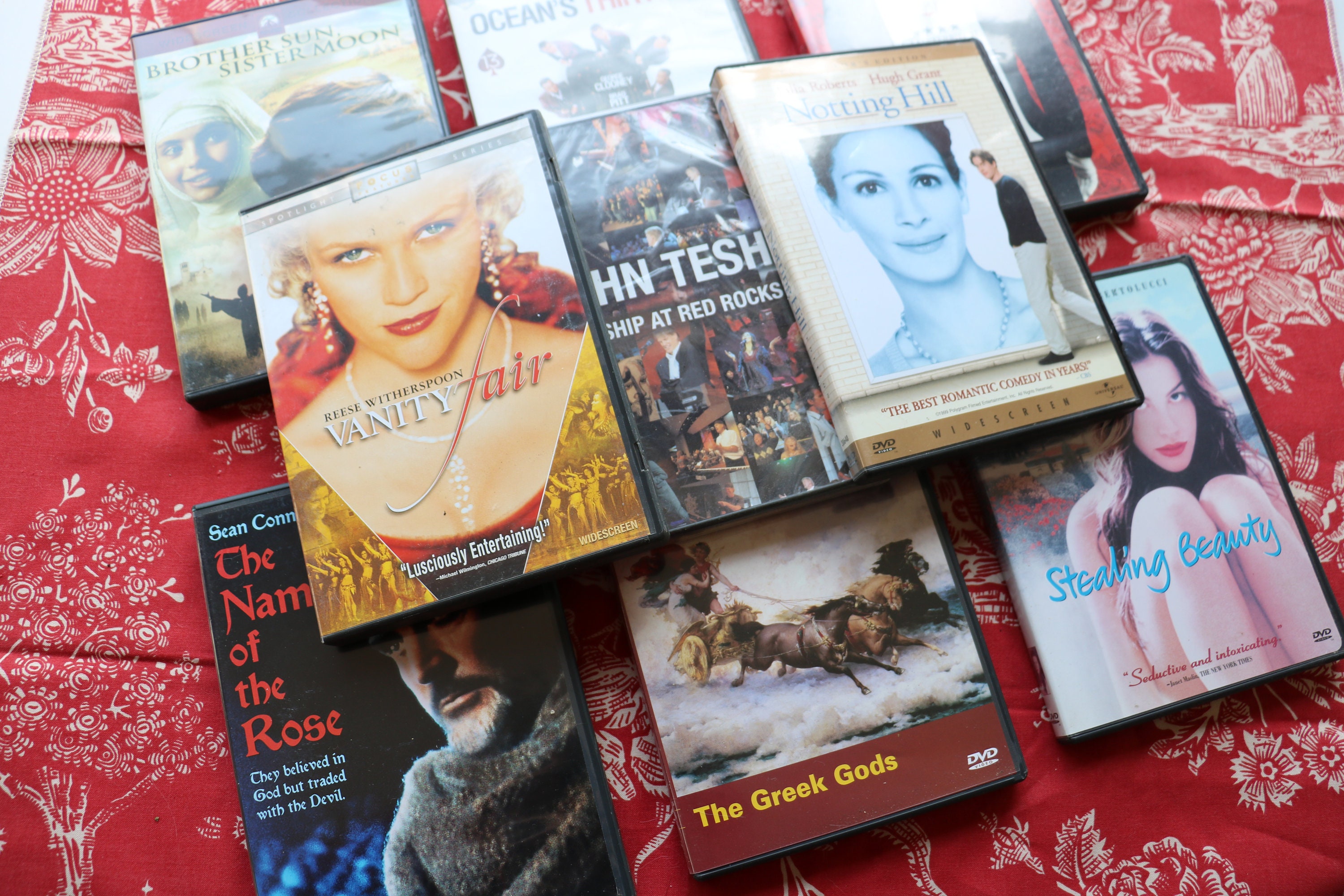 Collection of Classic Dvds Stealing Beauty Notting Hill Vanity Fair ...