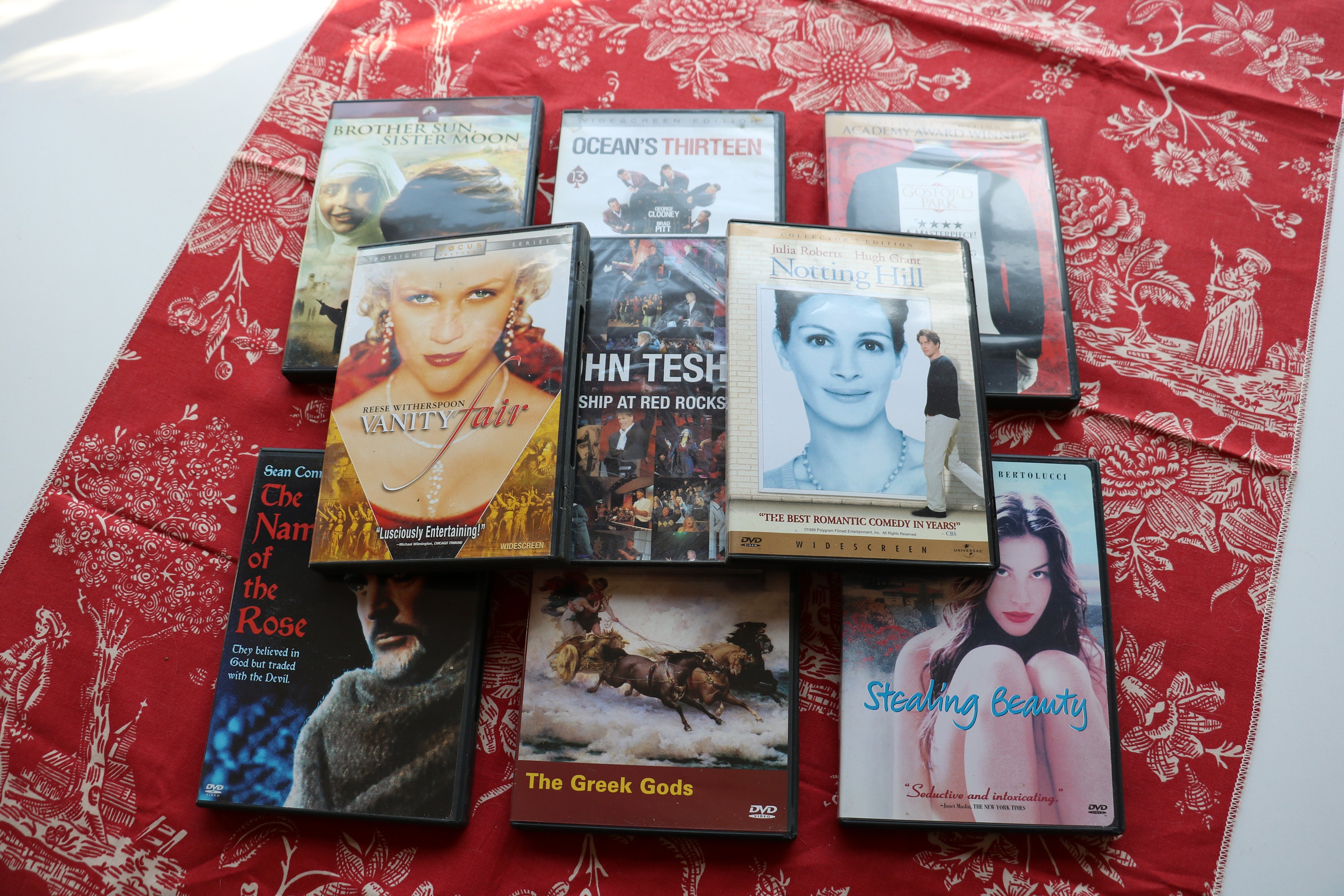 Collection of Classic Dvds Stealing Beauty Notting Hill Vanity Fair ...