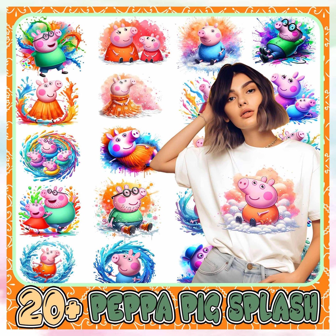 Peppa Pig SVG Bundle, Peppa Pig Splash SVG Bundle, Peppa Pig Icon ...