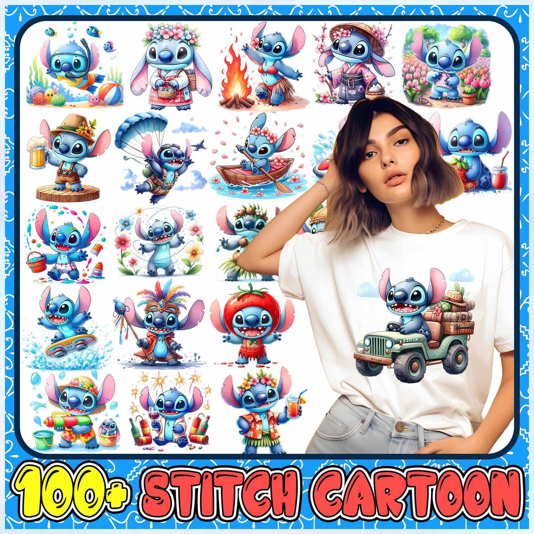 Mega Stitch Bundle SVG, Stitch Hawaii Svg, Stitch Clipart, Stitch Png ...