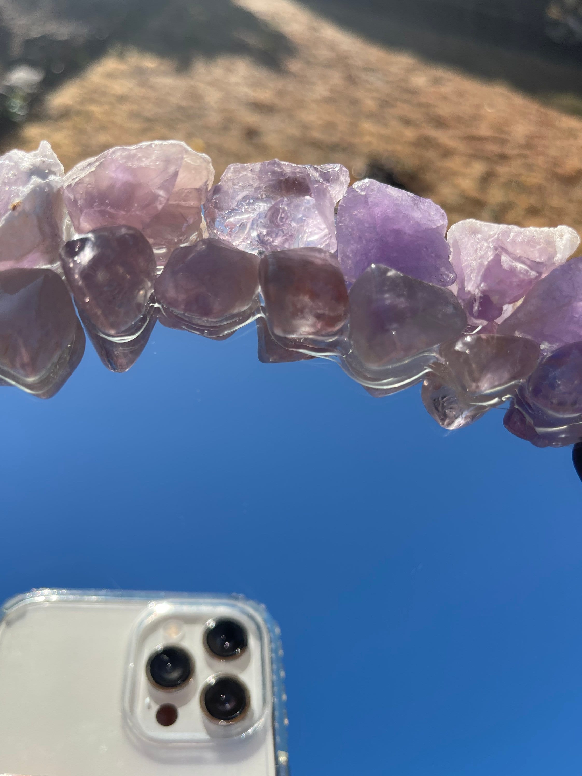 Upcycled Amethyst Crystal Mirror - Etsy