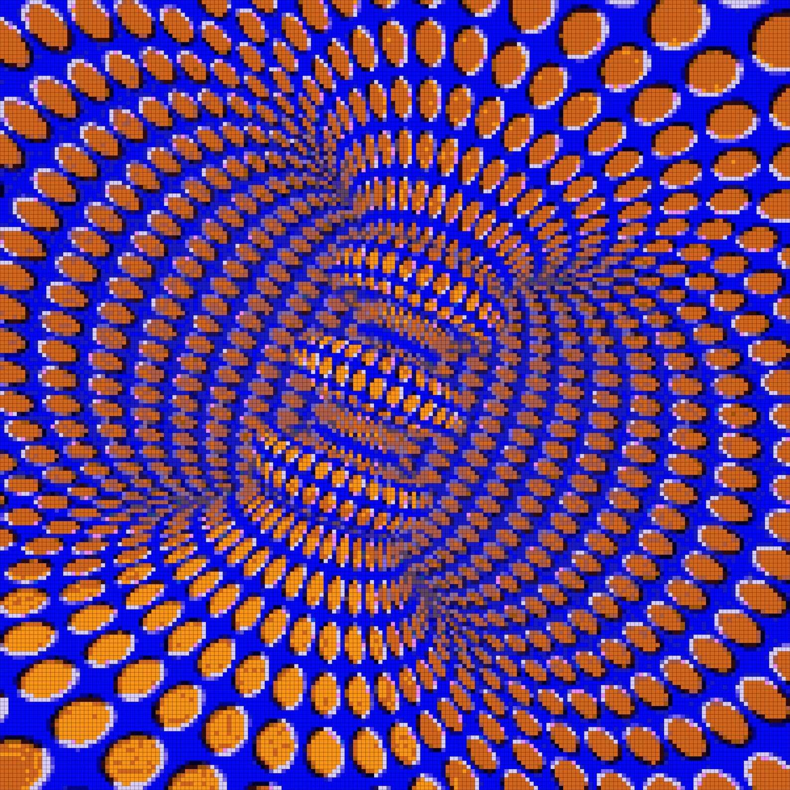 35344 cubes optical illusion wood mosaic pixel art wood stone | Etsy