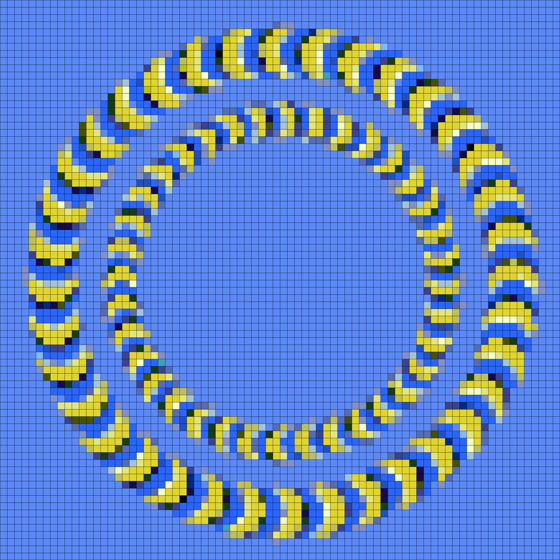 6084 cubes optical illusion wood mosaic pixel art wood stone | Etsy