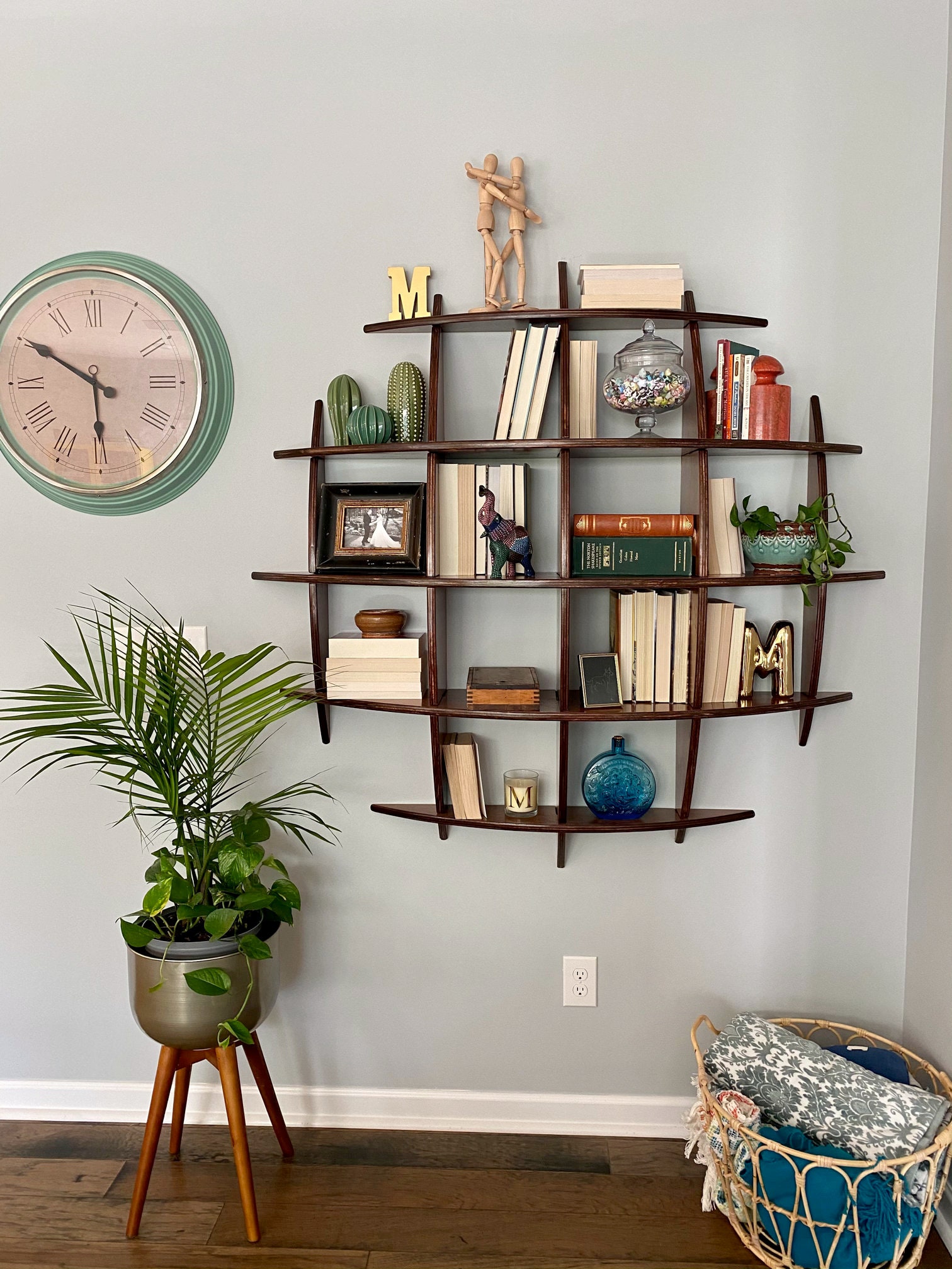 Sphere Book Shelf 5'x5'x15" (made to Order) - Etsy