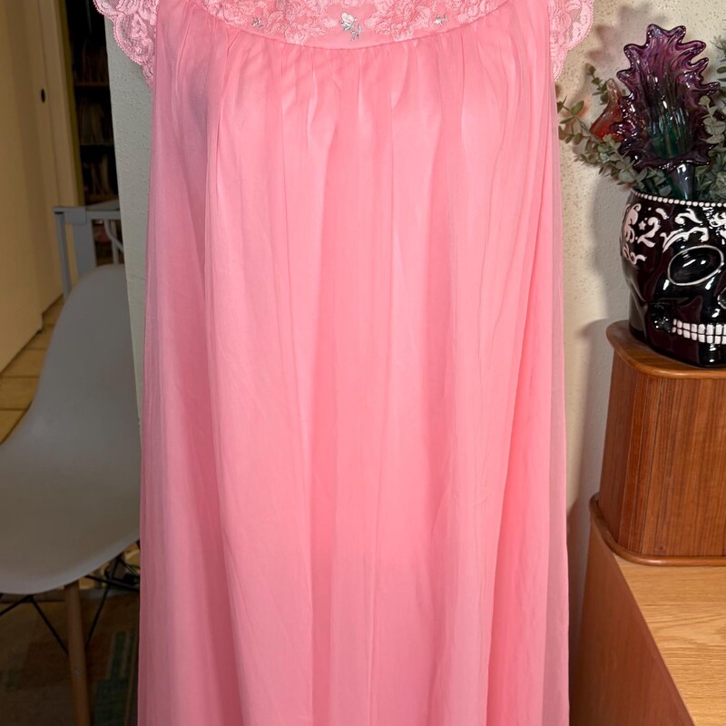 Pink Shadowline Nightgown - Etsy