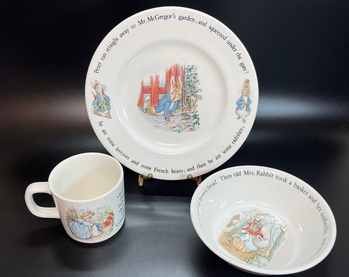 Wedgwood of Etruria & Barlaston England Beatrix Potter Peter Rabbit ...
