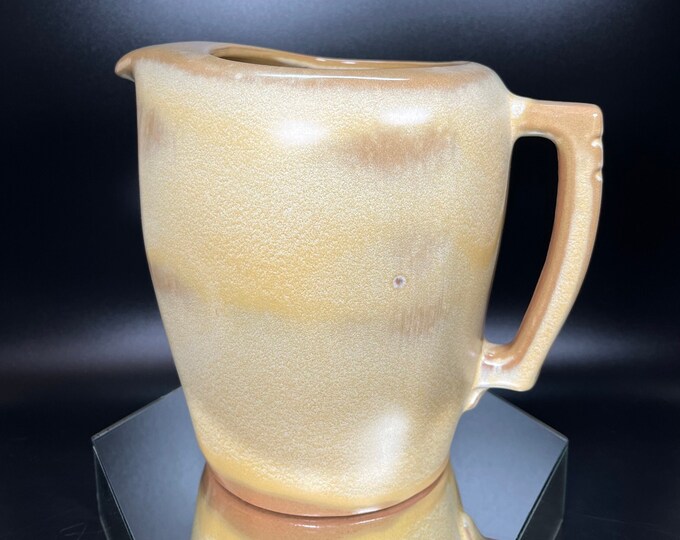 Frankoma Pottery Desert Gold Large Ceramic Handled Pitcher 5D 3 Qt ...