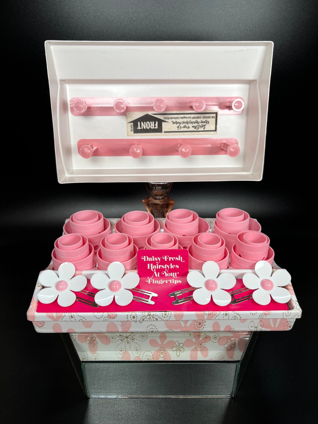 Lady Ellen Pop-up Home Hairstyling Salon Set 50P/3B 27 Rollers in Case ...