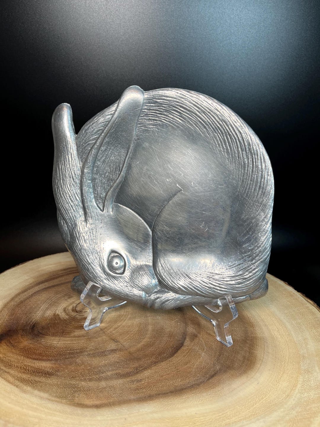 Arthur Court Silver Aluminum Small Bunny Rabbit or Hare Plate or Tray ...