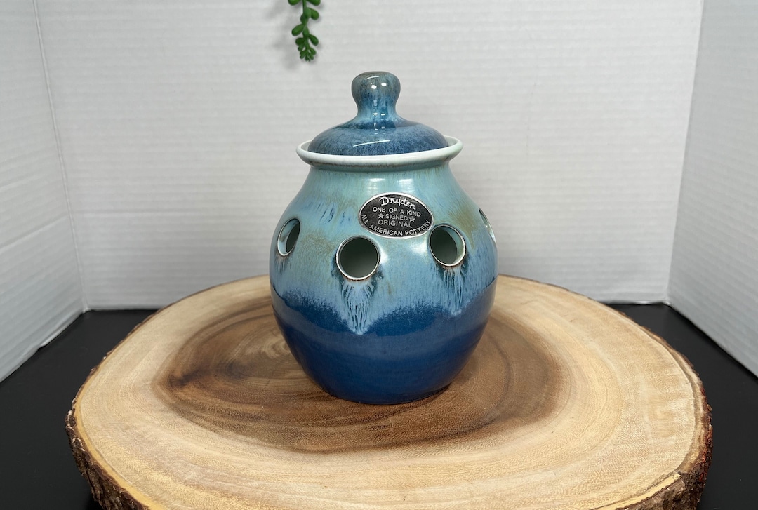Dryden American Pottery Artist Signed 1989 Original Ceramic Garlic ...
