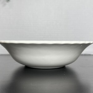 Scio Pottery Comp. Ironstone Dinnerware Tempo White Swirl 4 Pc Soup ...