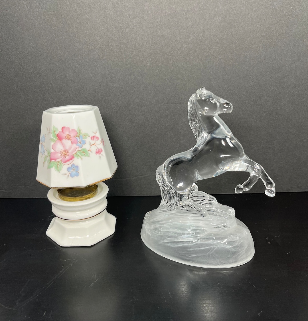 Lead Crystal Glass Horse Figurine Cristal D’arques Cheval J.G. Durand ...