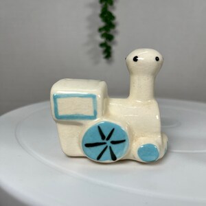 Ceramic Train S&P Shakers Caboose and Train Car Vintage Salt and Pepper ...