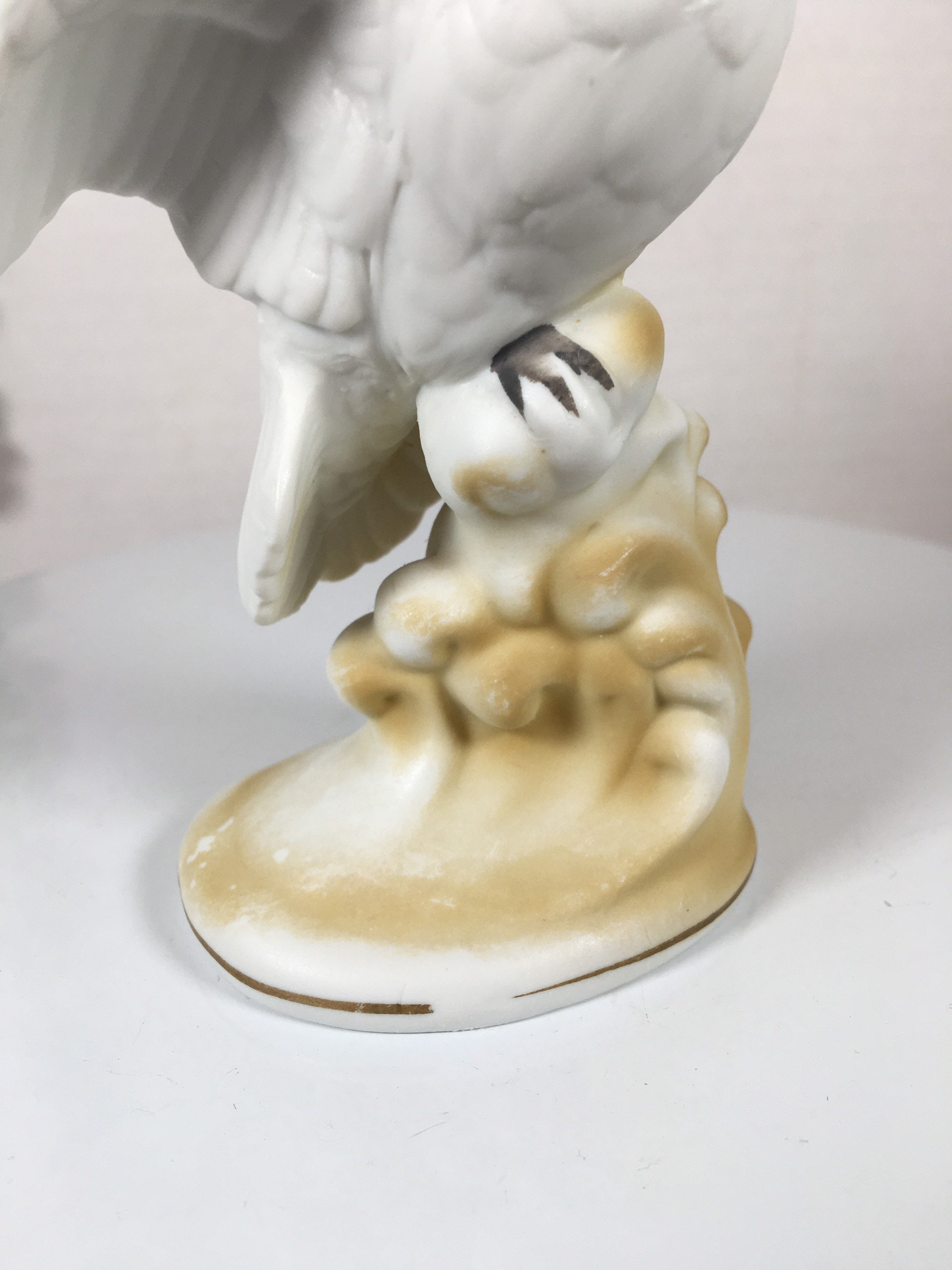 Vintage Lefton China Hand Painted White Dove Figurine KW 2291 - Etsy
