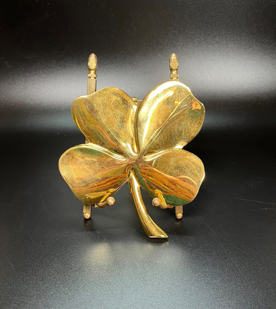 1984 Gerity Products 24K Gold Plated Four Leaf Clover Inscription on ...