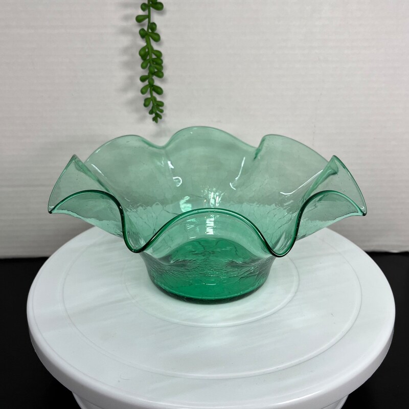 Blenko Green Bowl - Etsy
