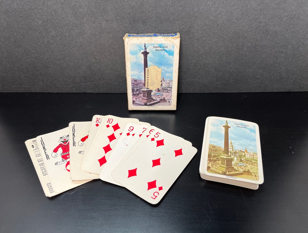 Vintage Trafalgar Square Playing Cards: London Souvenir, 1950s-60s - Etsy
