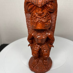 Coco Joes Hawaii Tiki God Ku God of Strength Figurine Statue Hapa Wood ...