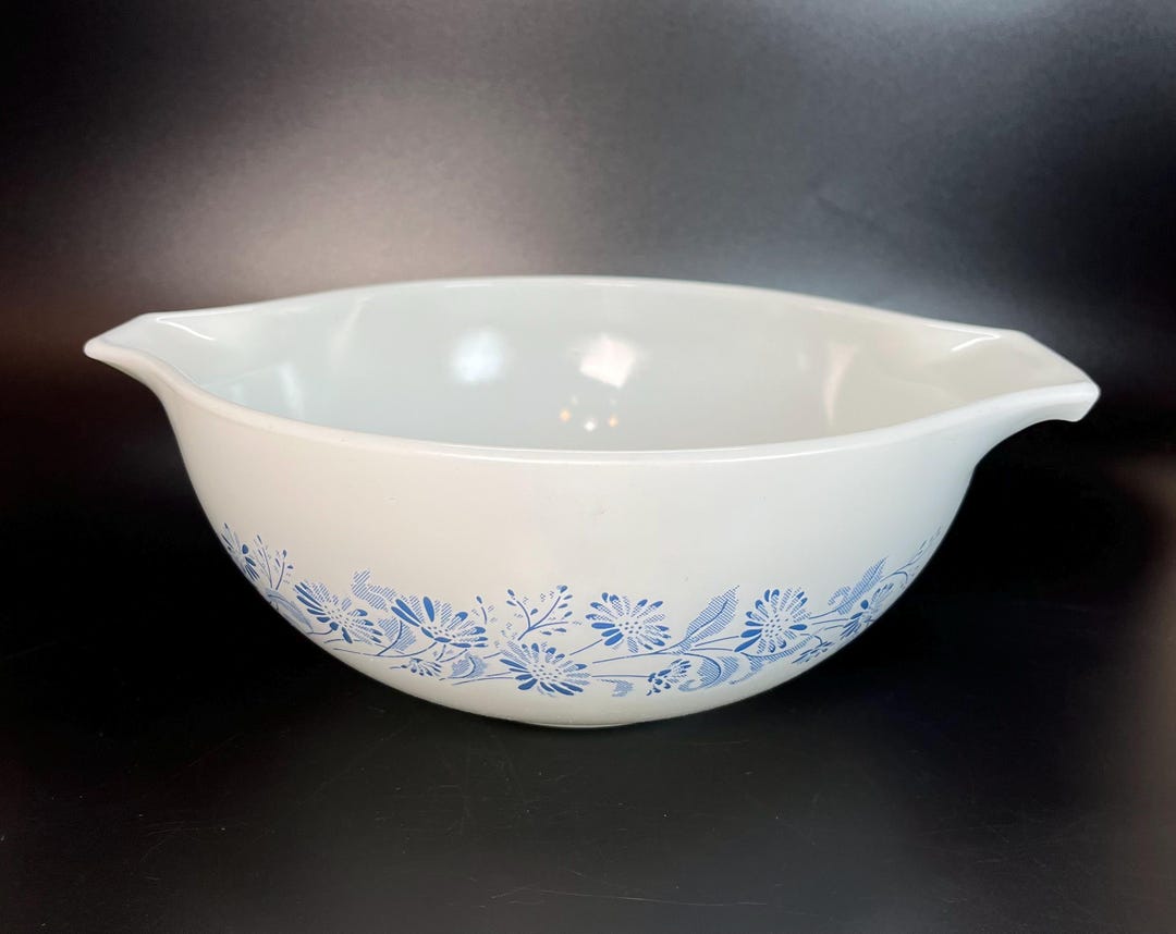 Pyrex Corning Glass Colonial Mist Bowl 443 Cinderella Mixing Nesting ...