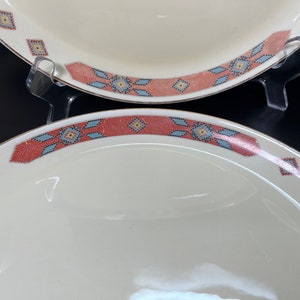 Vintage W.S. George Cherokee Iroquois Dinner Plates: Southwestern Decor ...