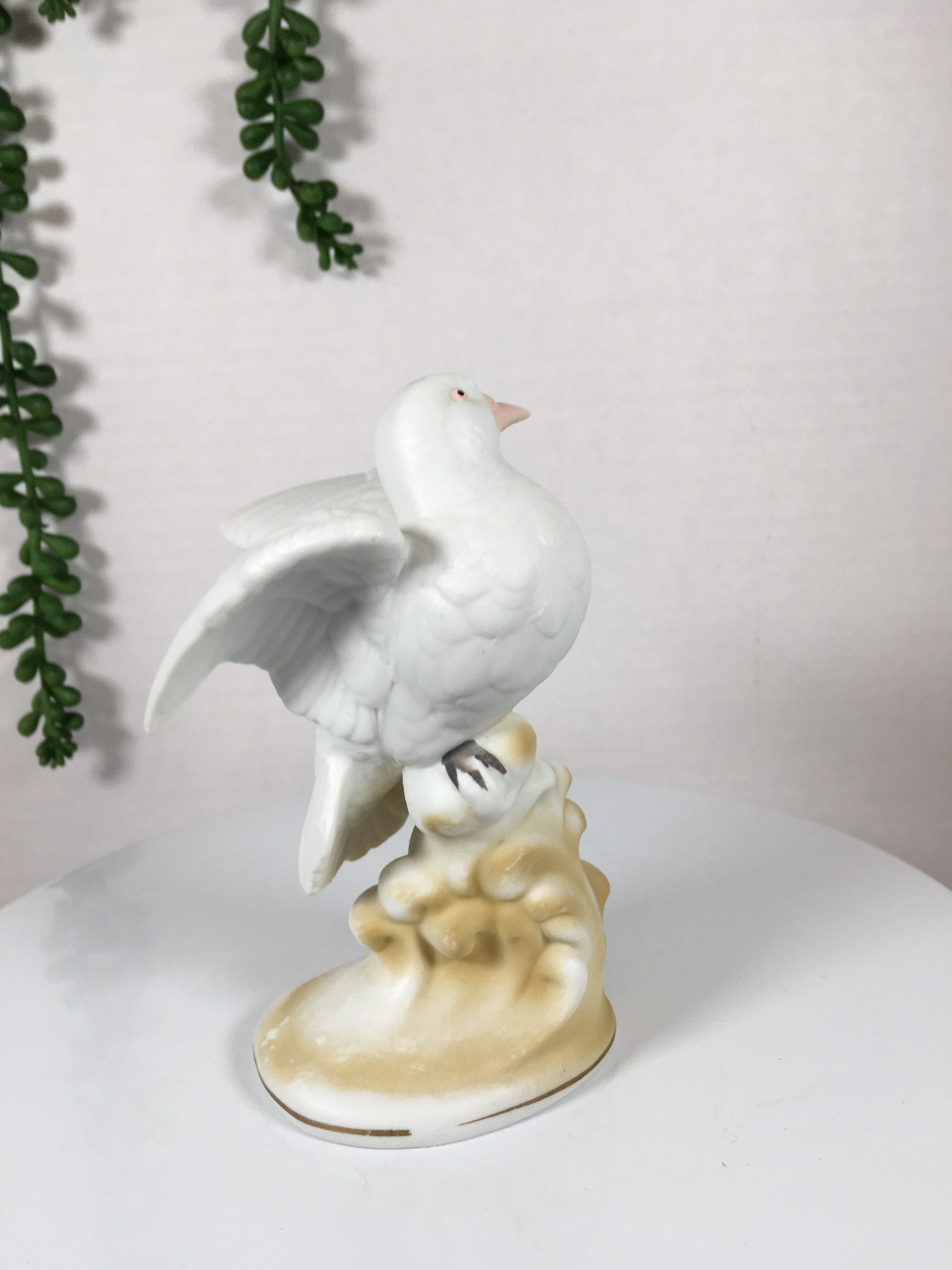Vintage Lefton China Hand Painted White Dove Figurine KW 2291 - Etsy