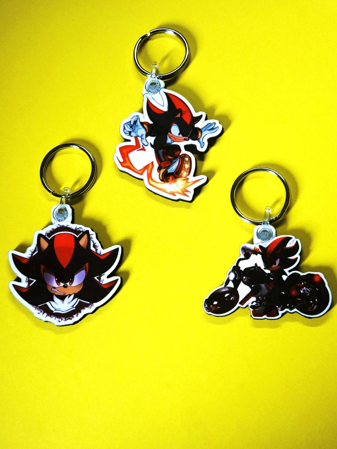 Shadow Keyring - Sonic Keyring - Hedgehog Gift - Video Game Keyring ...