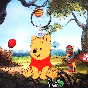Pooh Bear Keyring - Piglet Keyring - Honey Keyring - Winnie the Pooh ...