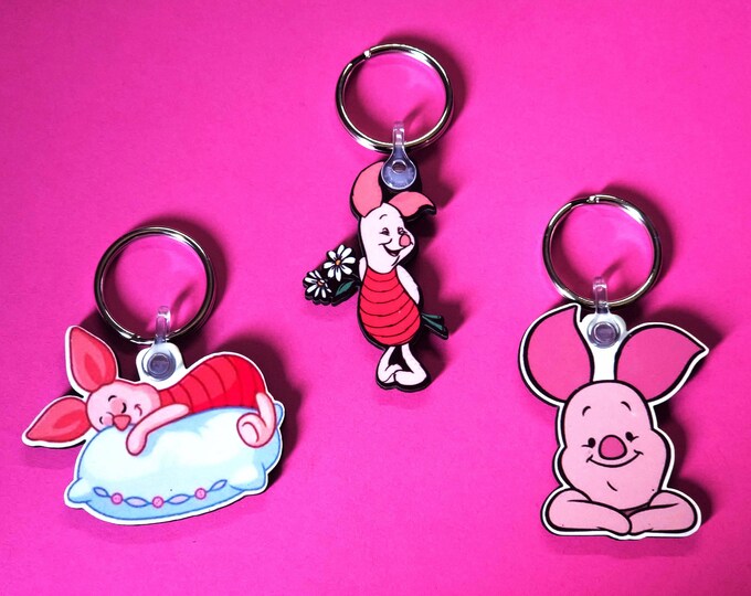 Winnie the Pooh, Disney Inspired Personalised Keyring. Handmade Novelty ...