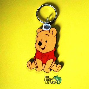 Pooh Bear Keyring - Piglet Keyring - Honey Keyring - Winnie the Pooh ...