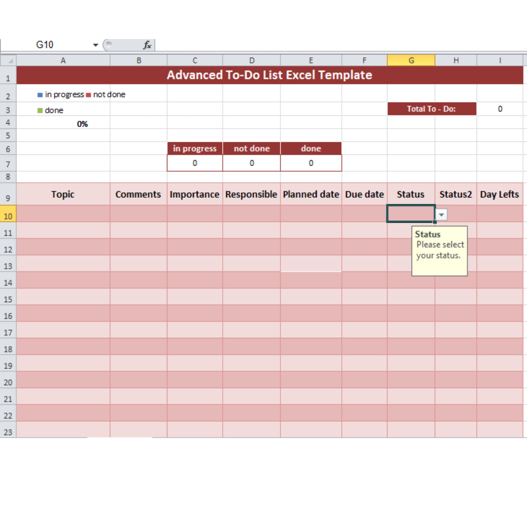 Erweiterte To-Do Liste Excel Vorlage druckbarer Planer To-Do - Etsy Schweiz