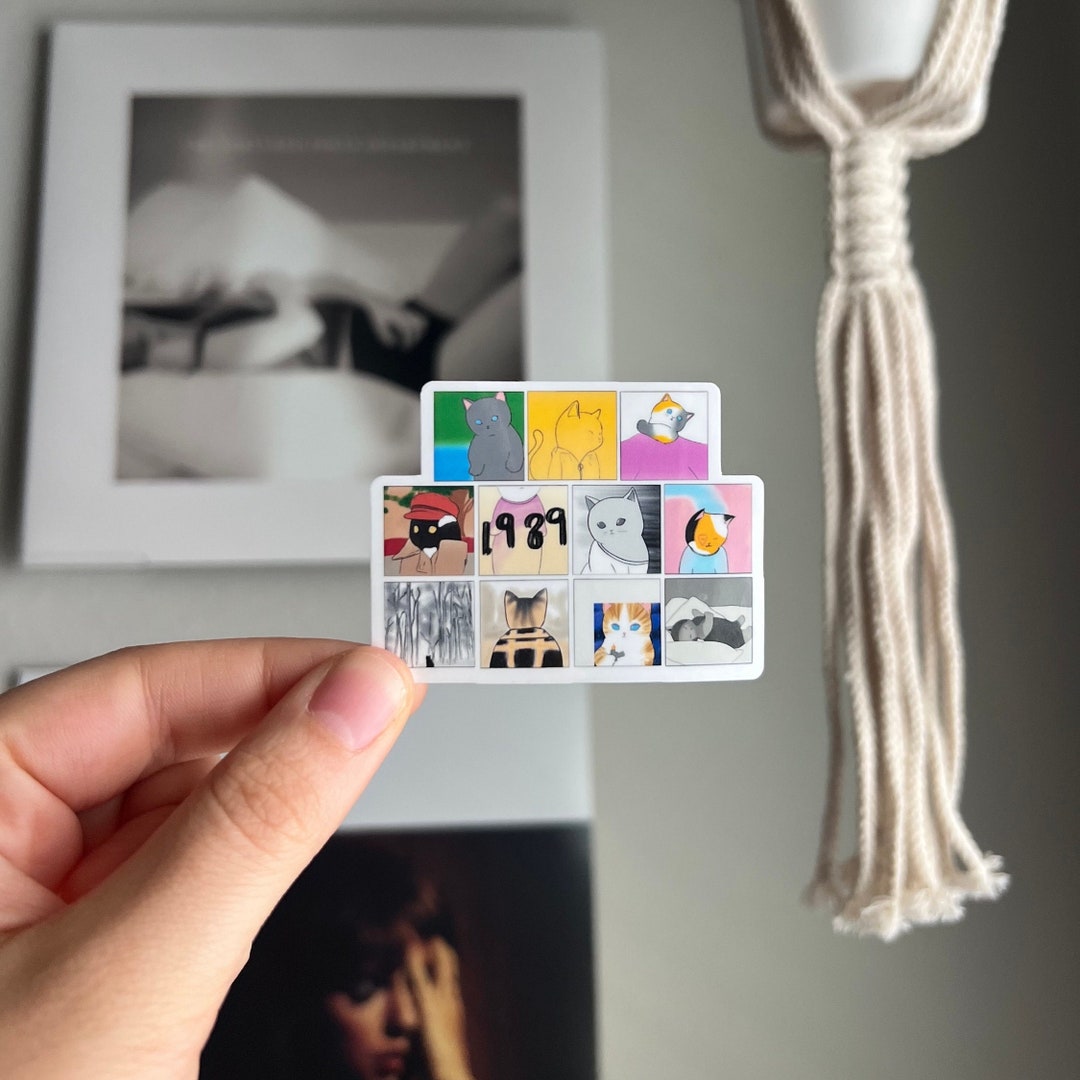 Taylor Sticker All the Eras Cats Midnights Swift Sticker - Etsy