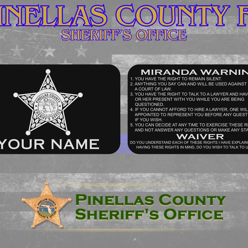 Miranda Rights Cards - Etsy