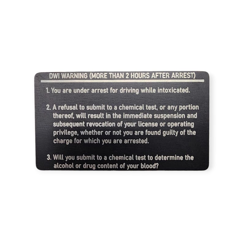 New York DWI Warning Metal Cards - New York, Law Enforcement Cards, Dwi ...