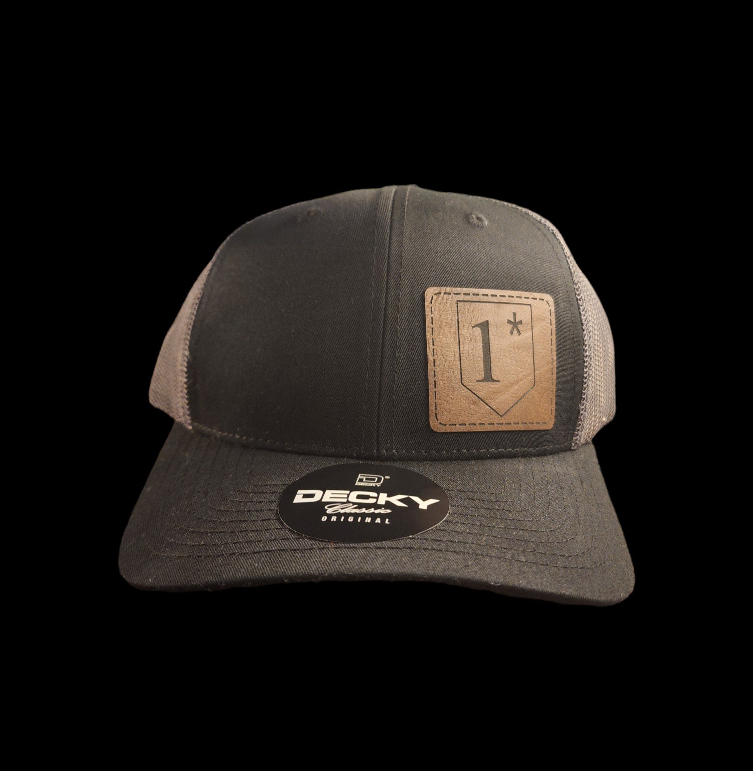 1* (one Asterisk) Leather Patch Hat - Cop, Police, One Ass to Risk ...