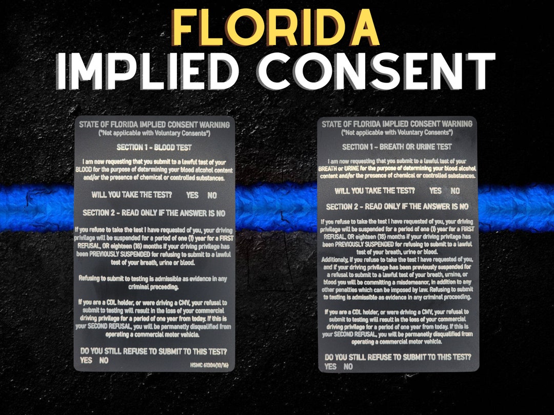 Florida Implied Consent Card Florida Law Enforcement Police Deputy florida-implied-consent-card-florida-law-enforcement-police-deputy