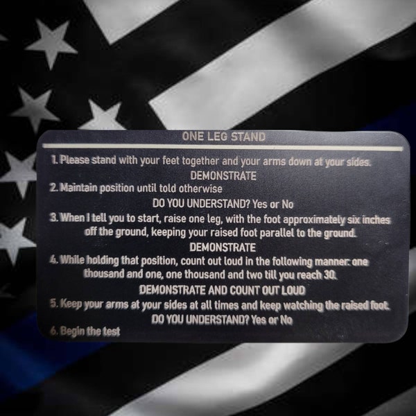 Police Sfst Card - Etsy