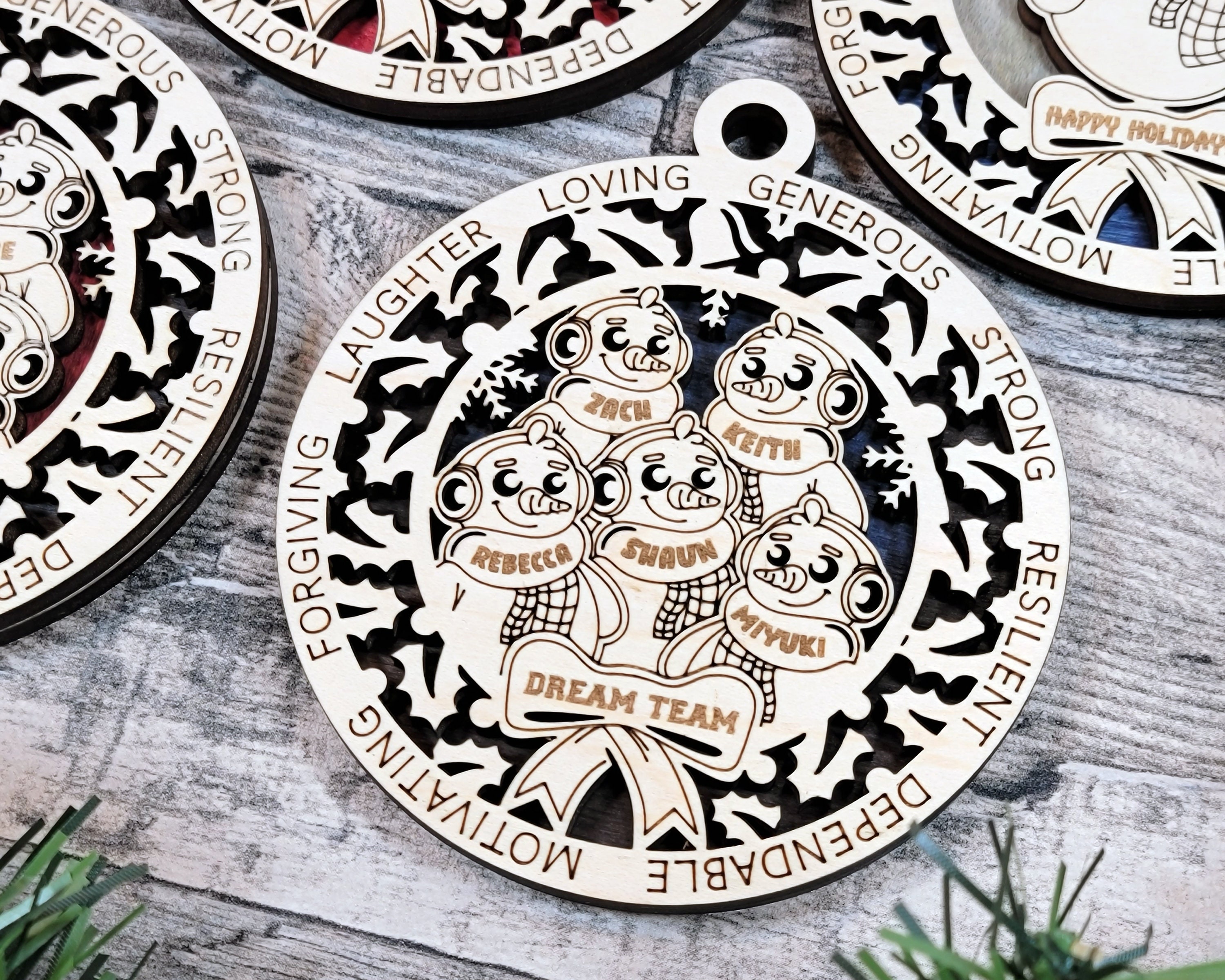 Custom Snow People Family Ornaments Christmas Ornaments - Etsy