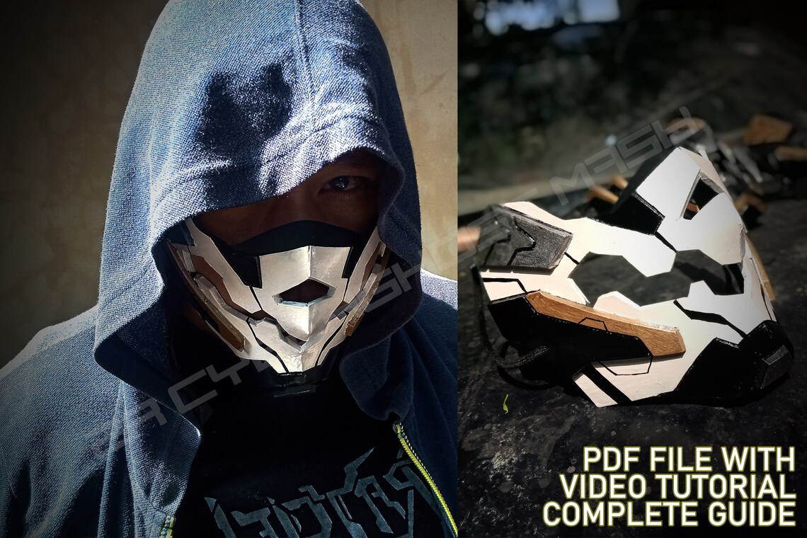 Eva Foam Ghost Mask Template: DIY Halloween Mask (digital Download) - Etsy